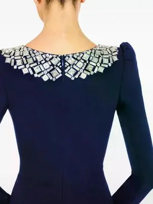 Jenny Packham Jacquetta Embellished Midi Dress - Blue