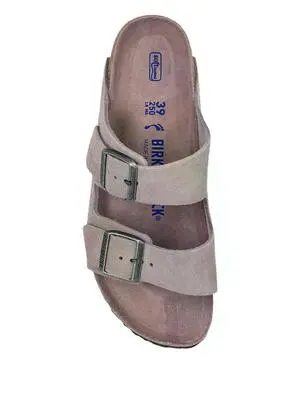 BIRKENSTOCK Arizona Suede Sandals - Grey