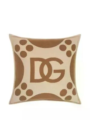 Dolce & Gabbana Jacquard Cushion - Neutrals
