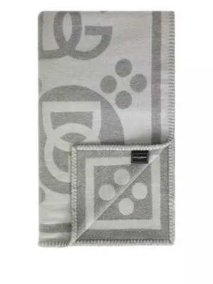 Dolce & Gabbana Jacquard Blanket - Grey
