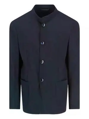 Giorgio Armani Button-up Jacket - Blue