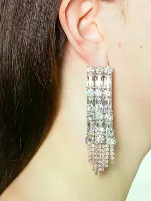 SELF-PORTRAIT Tassel Drop Earrings