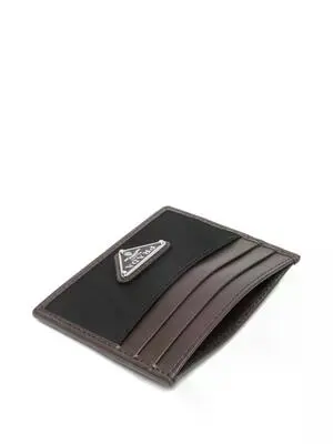 Prada Logo-plaque Card Holder - Black