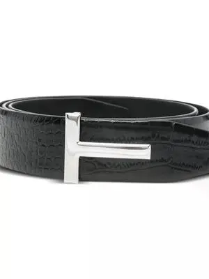 TOM FORD Croc-effect Belt
