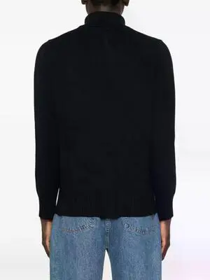 KANGRA Roll-neck Long-sleeved Sweater - Blue