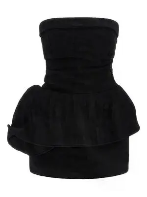 Magda Butrym Ribbed Draped Mini Dress