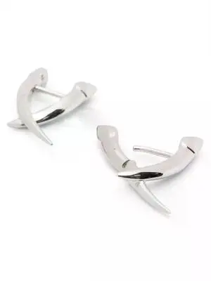 SHAUN LEANE Mini Sabre Crossover Earrings