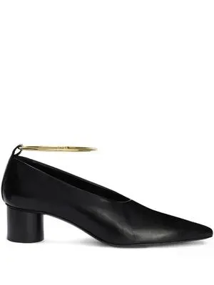 JIL SANDER Ring Detachable Metal Pumps