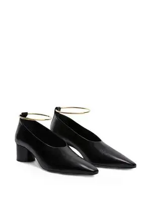 JIL SANDER Ring Detachable Metal Pumps