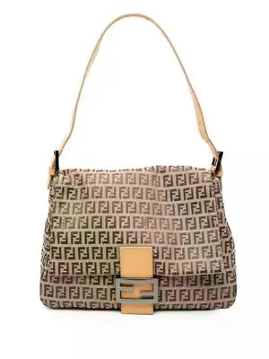 Fendi Gold Tone Shoulder Bags
