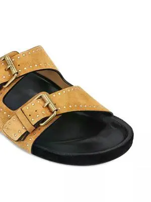 Isabel Marant Lennyo Studded Double-strap Sandals