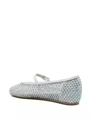 LE SILLA Gilda Round-toe Ballet Flats - Silver