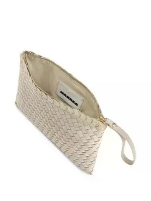 MARREA Woven Clutch With Wrist Strap