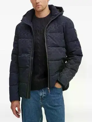 Guess 4g-chain Logo Puffer Jacket