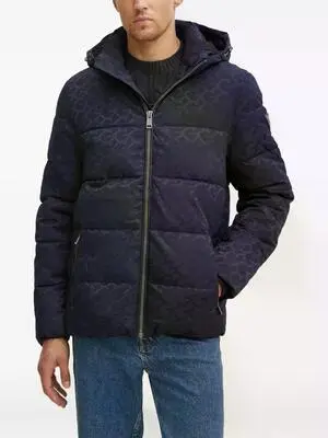 Guess 4g-chain Logo Puffer Jacket