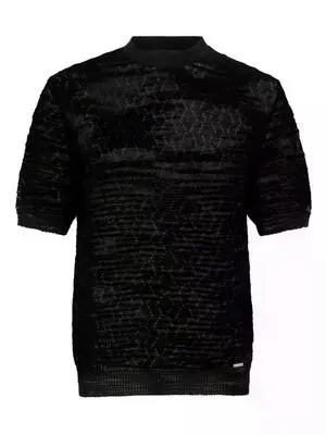 Dsquared2 Open Work Knit T-shirt