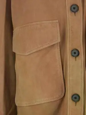 ARMA Button Patch Pocket Jacket - Brown