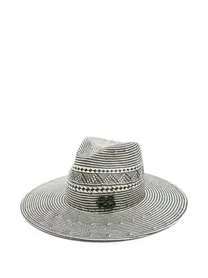 Ruslan Baginskiy Patterned Hat With Logo Detail And Wide Brim
