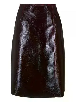 ODEEH Zip Midi Skirt