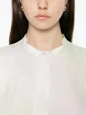 Studio Nicholson Collarless Shirt - Neutrals