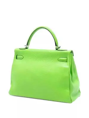 Hermès 2003 Kelly Ii Retourne 32 Satchel - Green