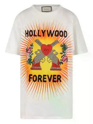 Gucci Hollywood Forever Graphic T-shirt - White