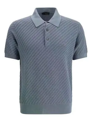 Brioni Short-sleeve Polo Shirt - Blue
