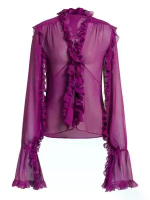 Alberta Ferretti Ruffle Tops