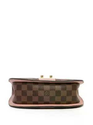 LOUIS VUITTON Damier Ebene Cuir Taurillon Shoulder Bag - Brown