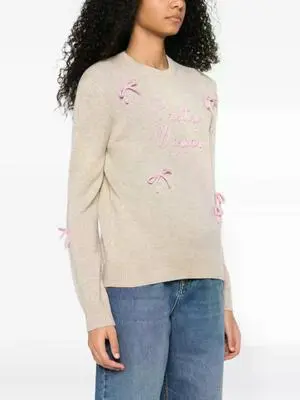 MC2 SAINT BARTH Embellished Crew Neck Sweater