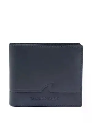 Paul & Shark Logo-debossed Leather Wallet - Blue