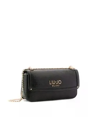 Liu Jo Lizard Effect Chain Satchel - Black