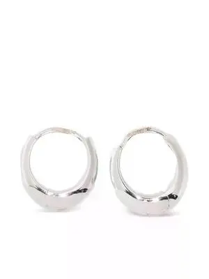 SHAUN LEANE Mini Sabre Hoop Earrings - Silver