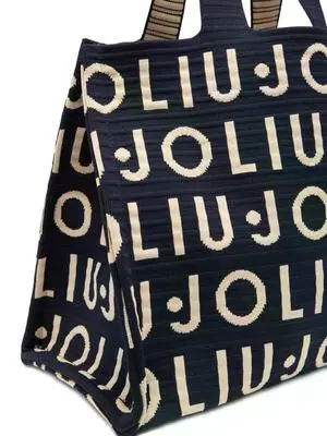 Liu Jo Knit Jacquard Logo Tote Bag