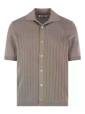 Brunello Cucinelli Ribbed Buttoned Shirt