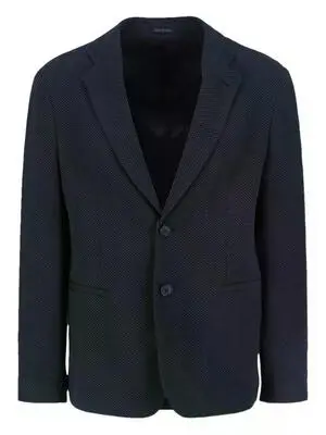 Giorgio Armani Single-breasted Blazer - Blue
