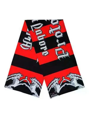 PROTOTYPES Logo-print Scarf - Red