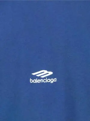 Balenciaga Logo-print T-shirt - Blue