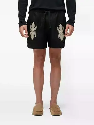 OSKLEN Leaf-embroidered Bermuda Shorts