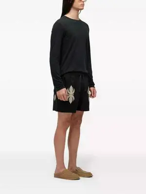 OSKLEN Leaf-embroidered Bermuda Shorts