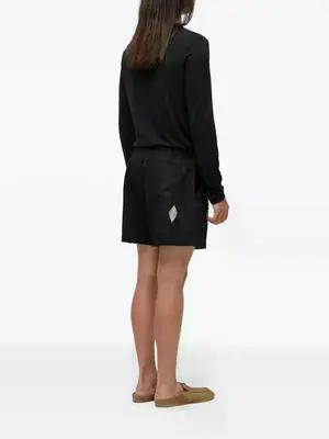 OSKLEN Leaf-embroidered Bermuda Shorts