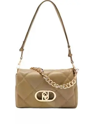 Liu Jo Quilted Shoulder Bag With Metal Chain - Neutrals