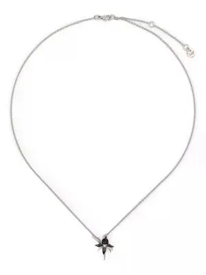 SHAUN LEANE Diamond Orchid Necklace - Silver