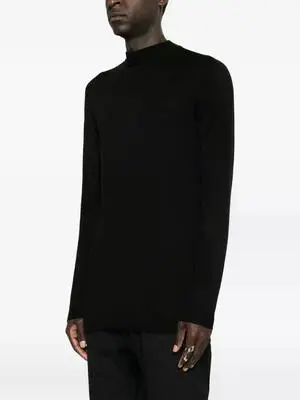 Rick Owens Level Lupetto Crew-neck Sweater - Black