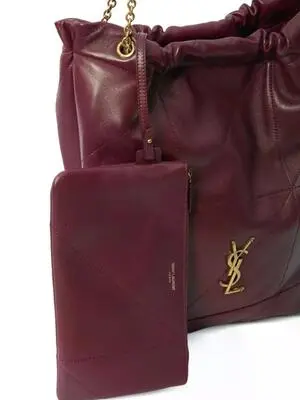 Saint Laurent Jaimne Pouchon Shoulder Bag - Red