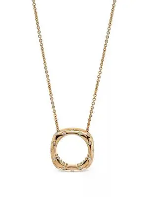 FULLORD 18k Gold Scarf Ring Ghost Necklace - Yellow