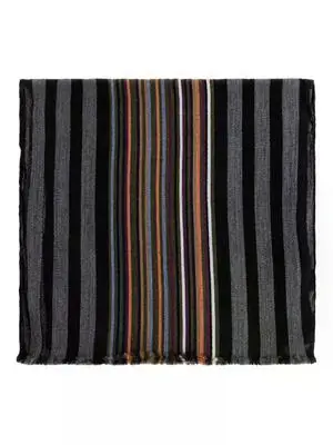 Paul Smith Striped Scarf - Grey
