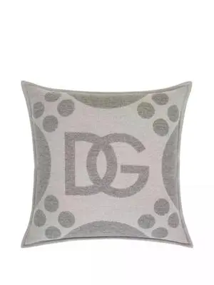 Dolce & Gabbana Jacquard Cushion - Grey