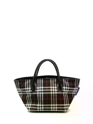 Burberry House Check Nylon Handbag - Black