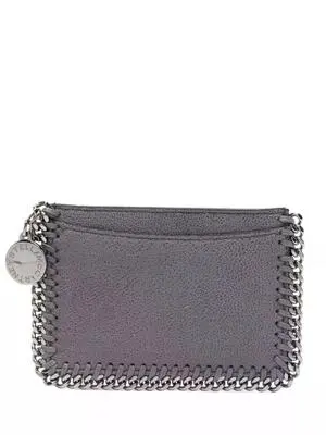 Stella McCartney Chain Trim Card Holder - Grey